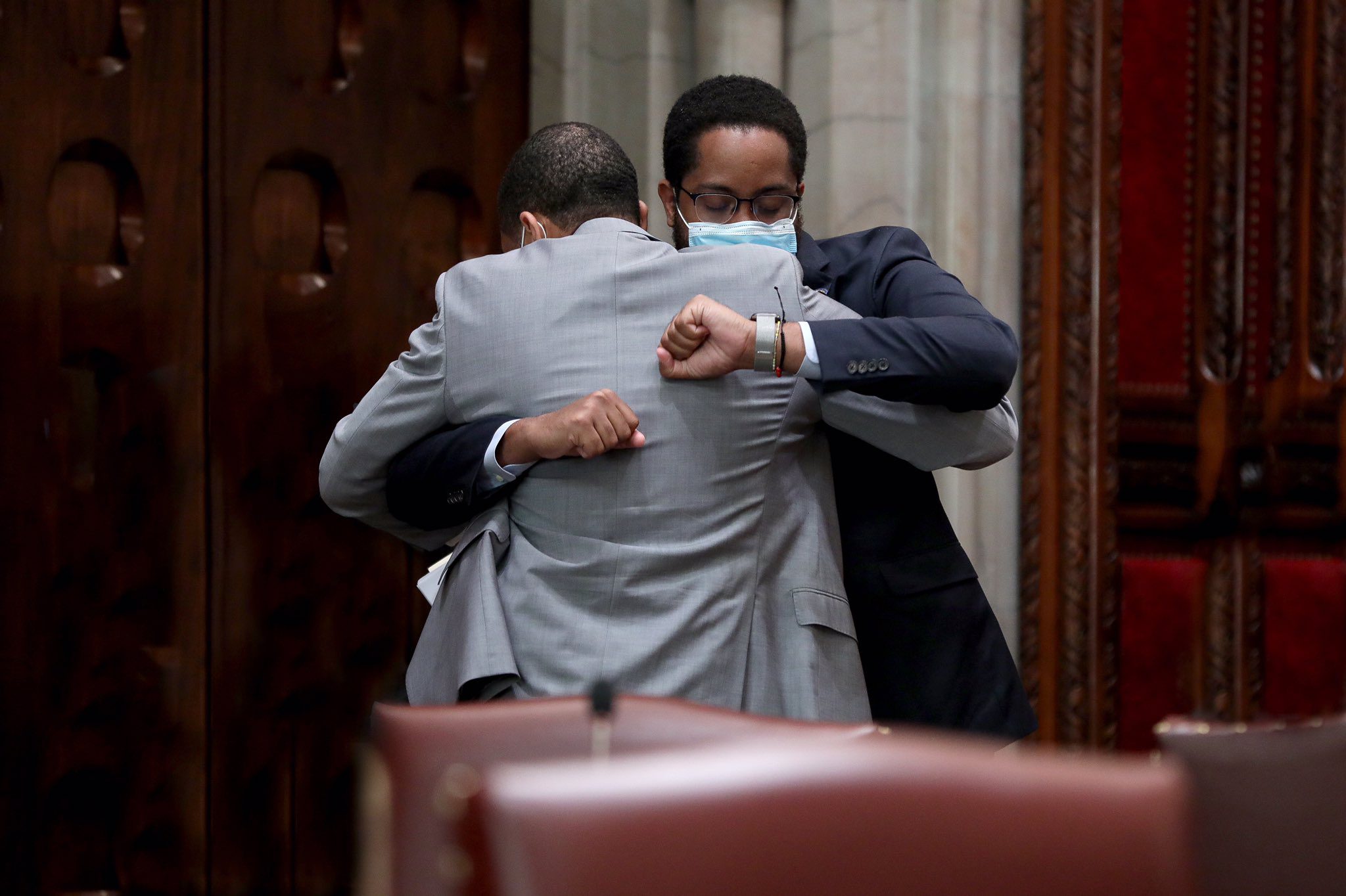 Senator Jamaal Bailey ’12 and State Assemblymember Danny O’Donnell ’87 ...